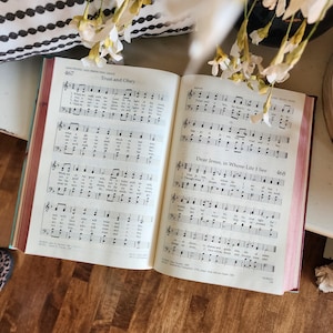 Hand Painted Church Hymnal, Church Hymnal, Hand Painted Book, Faith ...