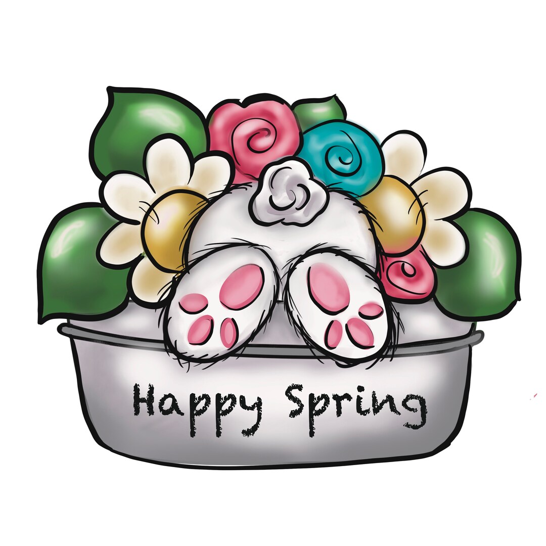 TEMPLATE, Bunny Butt Template,spring Template,easter Template,paint ...