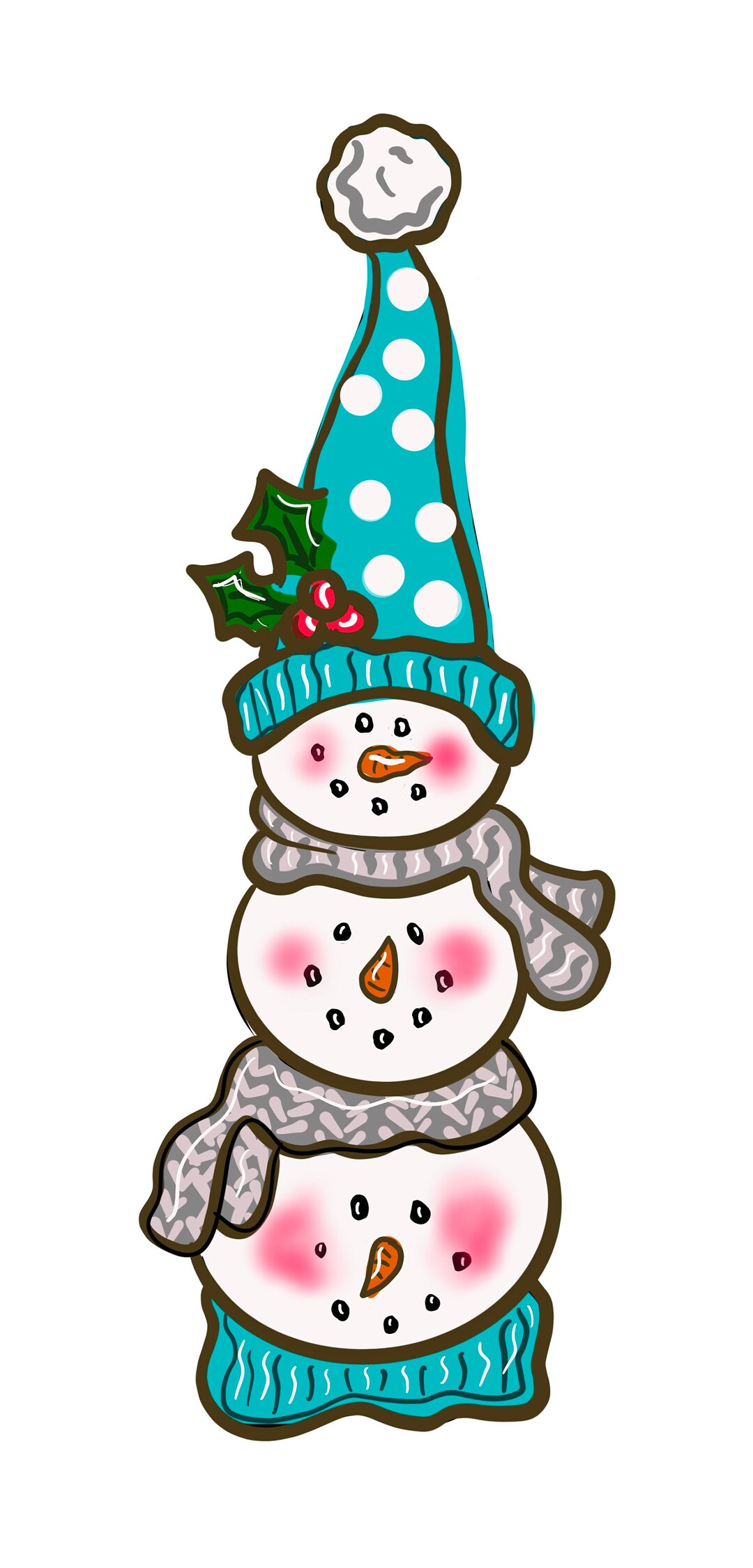 Fun Snowman Doorhanger Template. Template DYI Paint Pattern Snowman ...