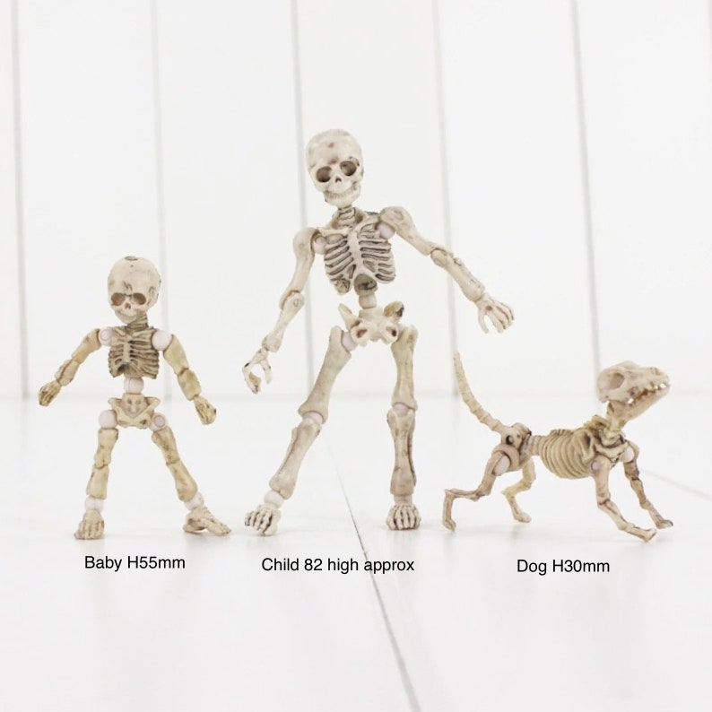 Skeleton Action Figures Skeleton Dog Skeleton Child - Etsy