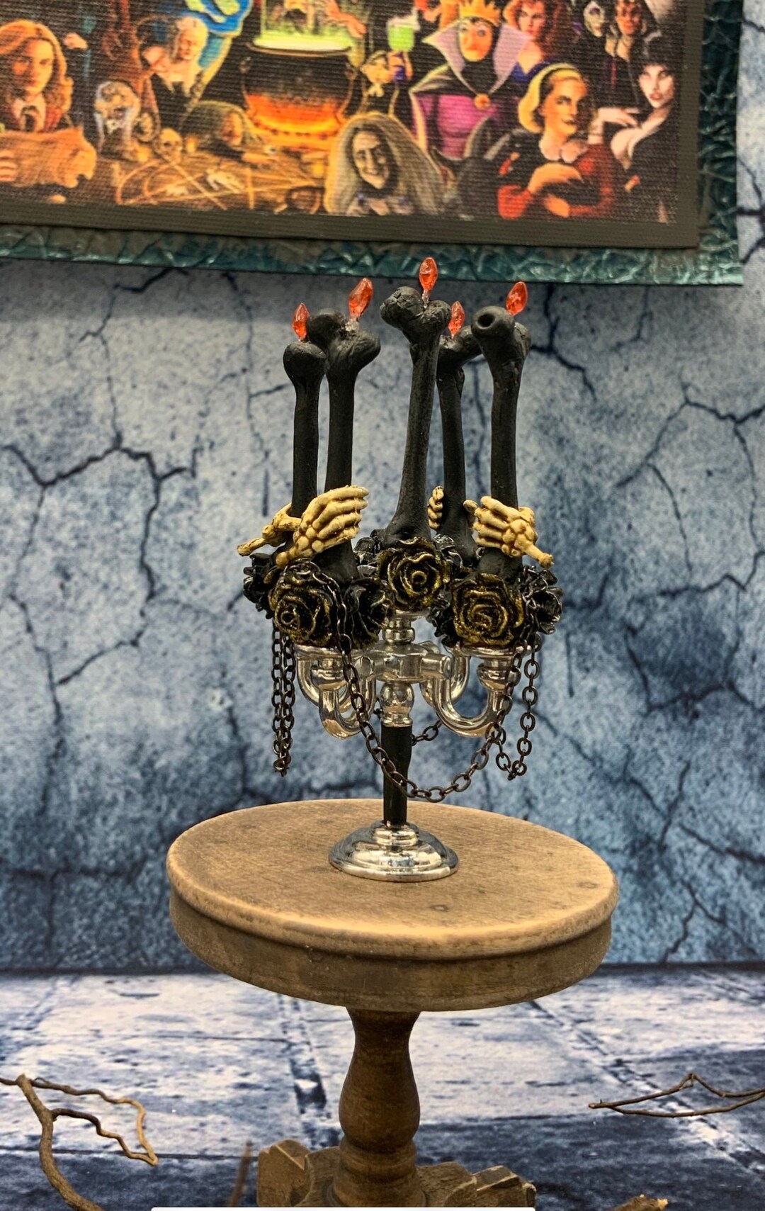 Miniature Witches Cauldron Light Set Accessories Witch Shop Halloween ...