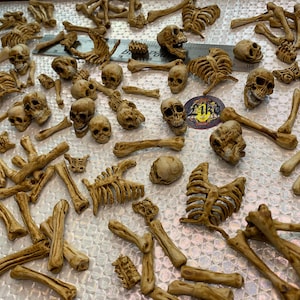 Mini Skulls - Mini Bone - Skull Figure - Big Pile of Bones 12th Scale ...