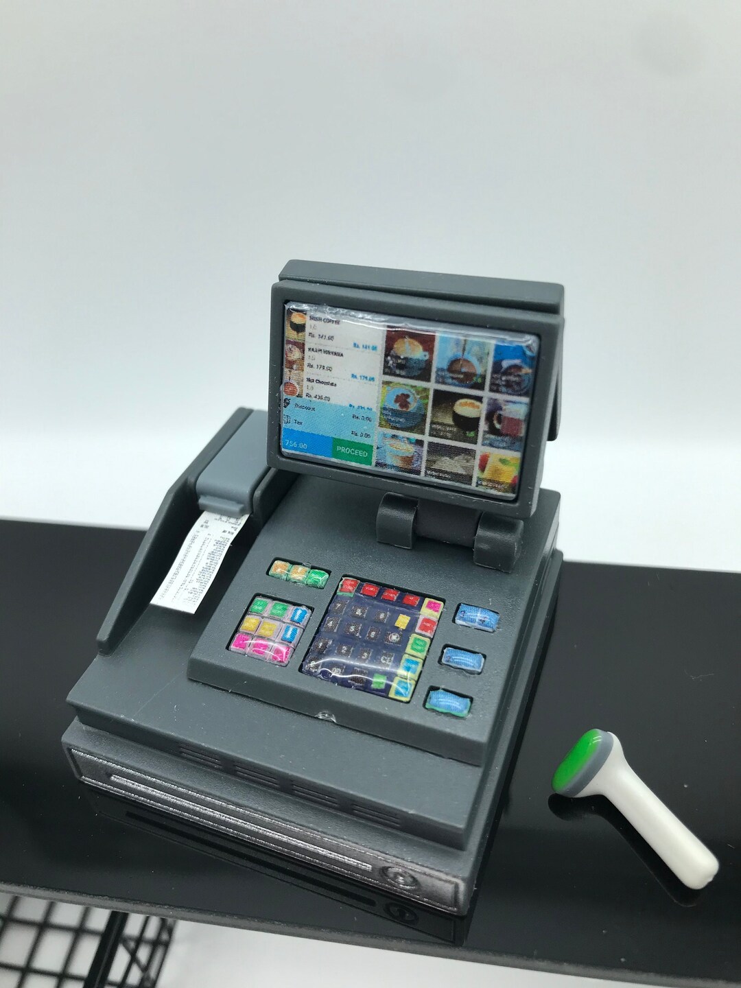 Cash Register Miniature Dollhouse Cash Machine 12th Scale Dollhouse ...