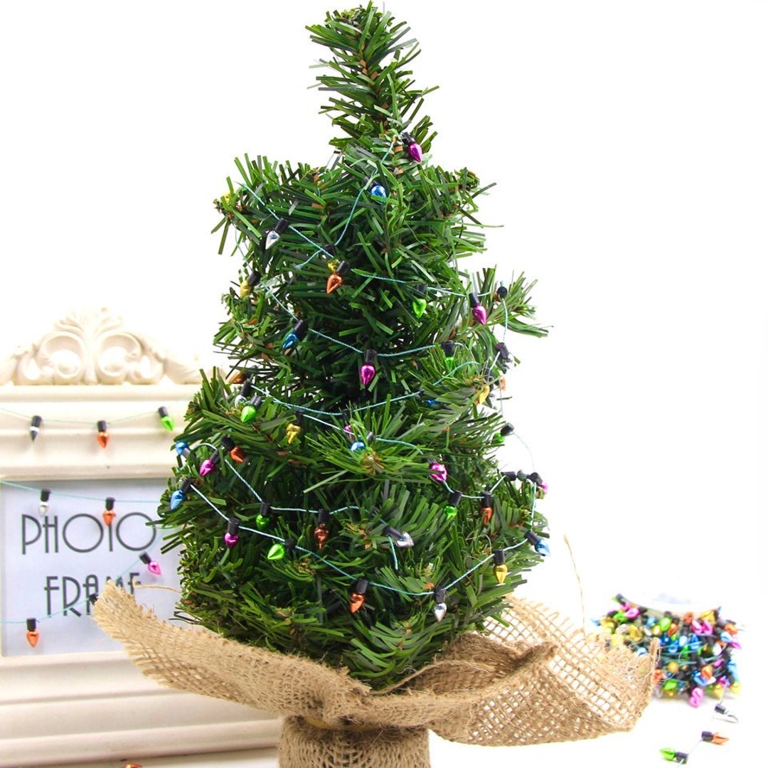 Mini Christmas Lights 100cm Metallic Bulb - Miniature Craft Supplies ...