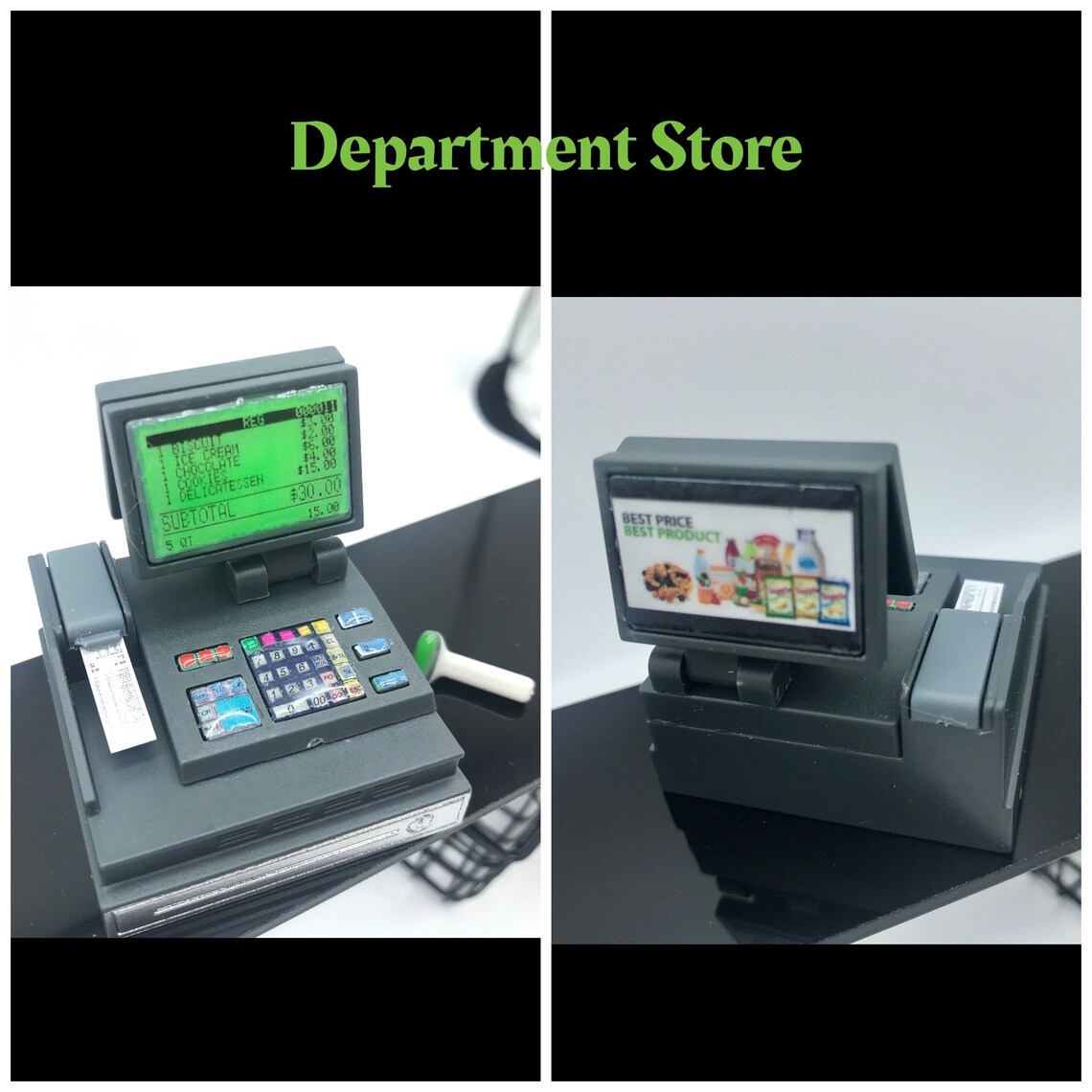 Cash Register Miniature Dollhouse - Cash Machine - 12th Scale ...