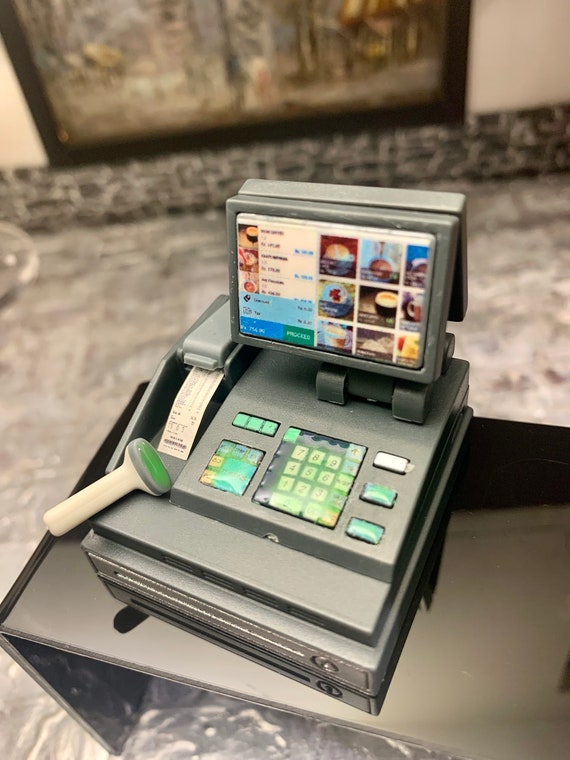 Cash Register Miniature Dollhouse Cash Machine 12th Scale - Etsy