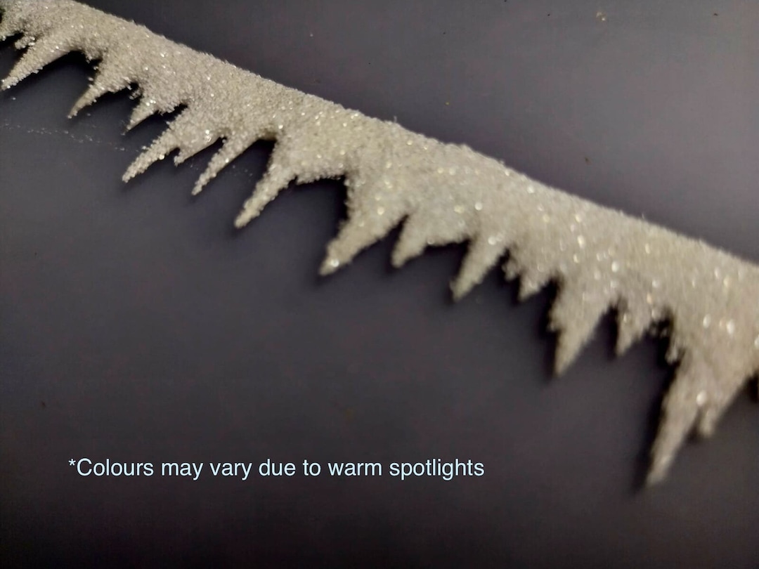 Mini Icicles - Drops of Ice - Frozen Icicle Prop - Icicle Fringe ...