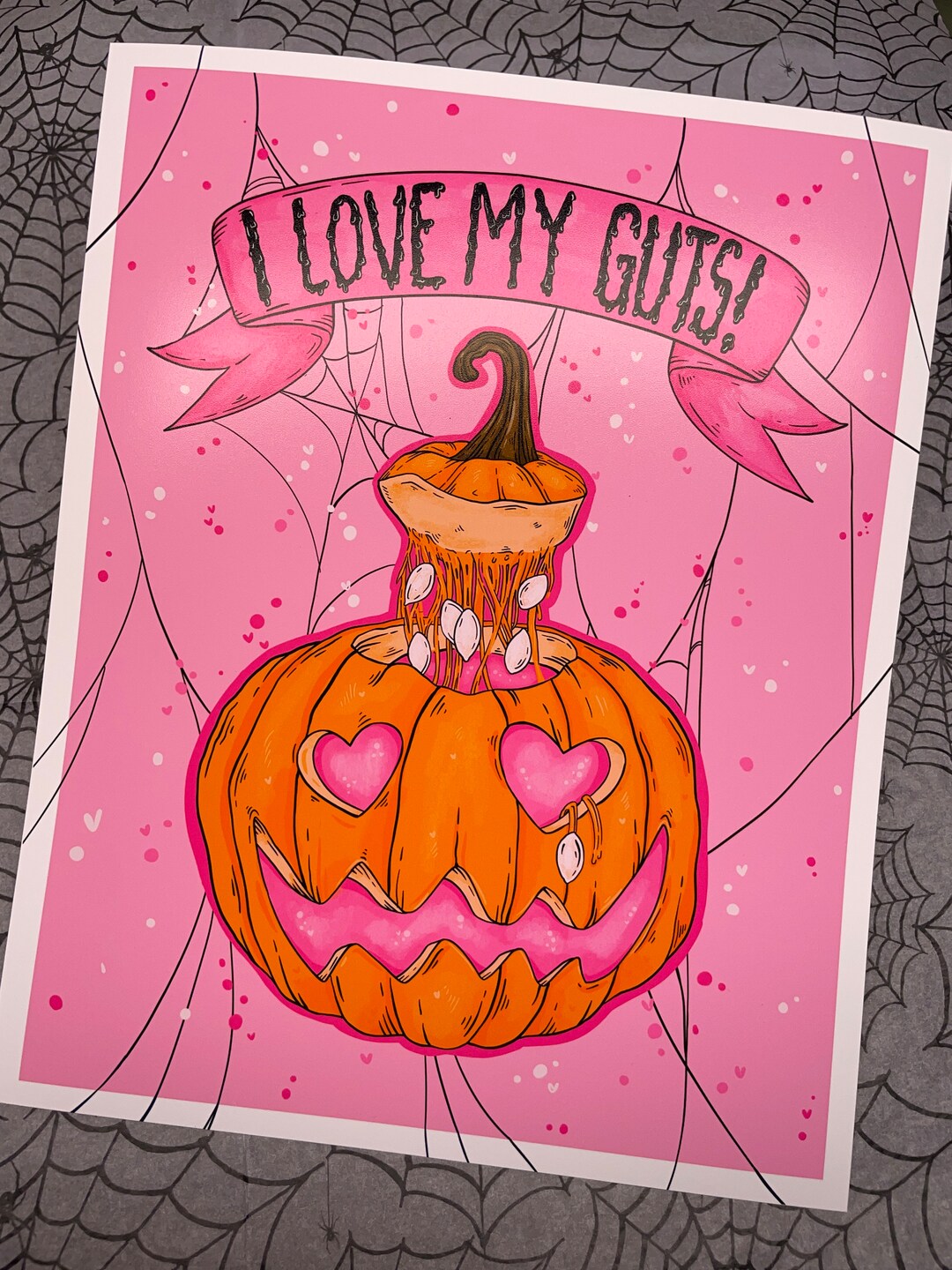 I Love My Guts! 8x10 Print - Etsy
