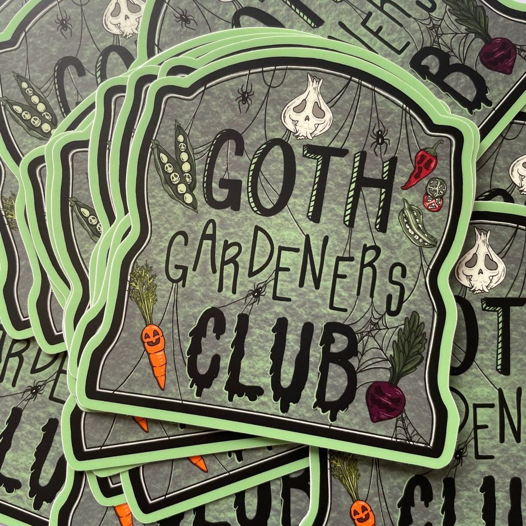 Goth Gardeners Club Vinyl Sticker - Etsy