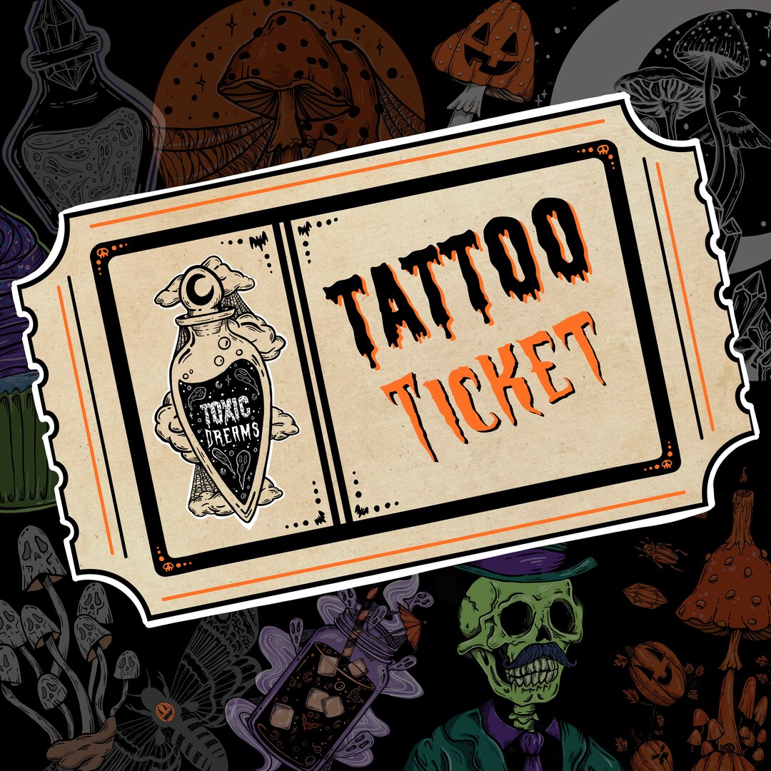 Tattoo Ticket - Digital Download - Etsy