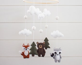 Forest Animal Mobile - Etsy