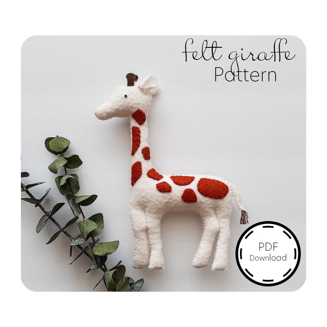 Giraffe Sewing Pattern | Felt Giraffe | - Etsy
