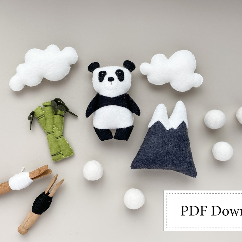Felt Panda Pattern - Etsy