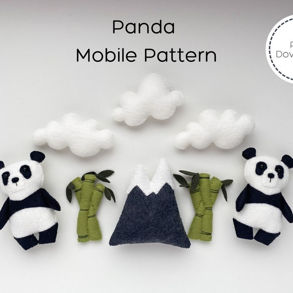 Felt Panda Pattern - Etsy