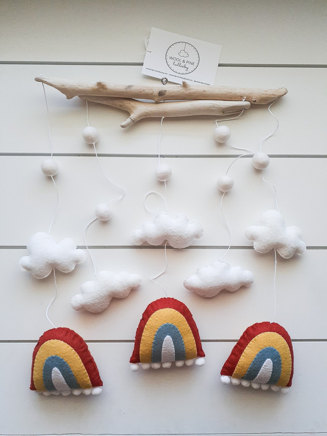 Blue Rainbow Mobile // Baby Mobile // Modern Rainbow // | Etsy