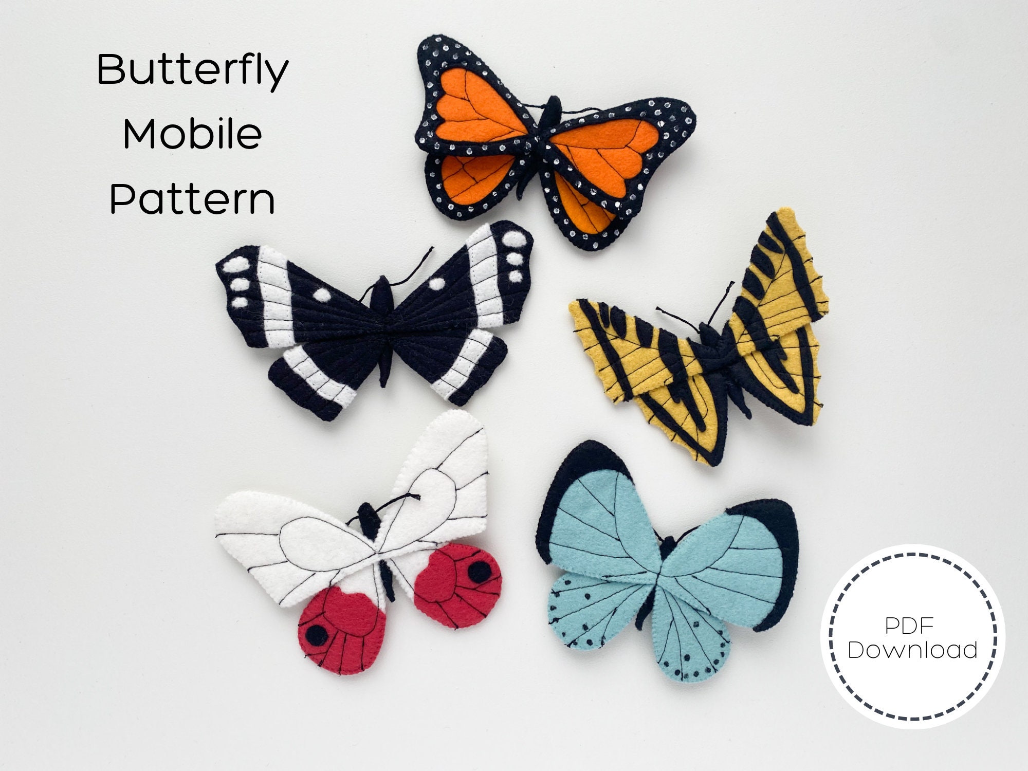 Butterfly Pattern Felt