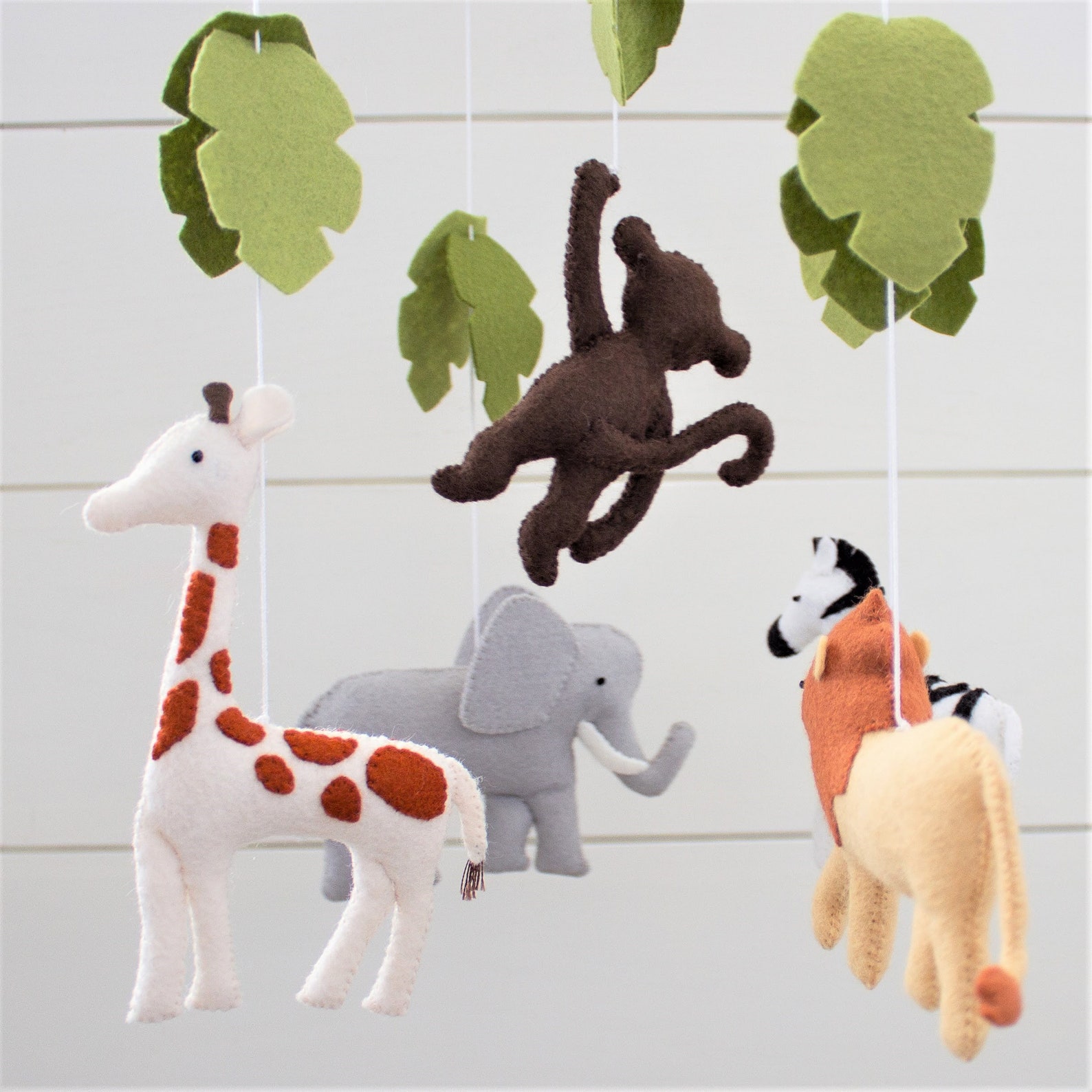 Safari Animal Felt Sewing Pattern / PDF Download / Safari Baby Mobile ...