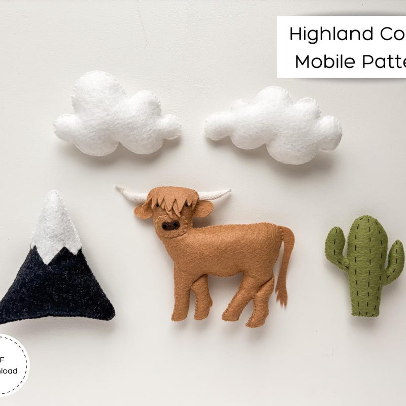 Felt Cow Pattern - Etsy