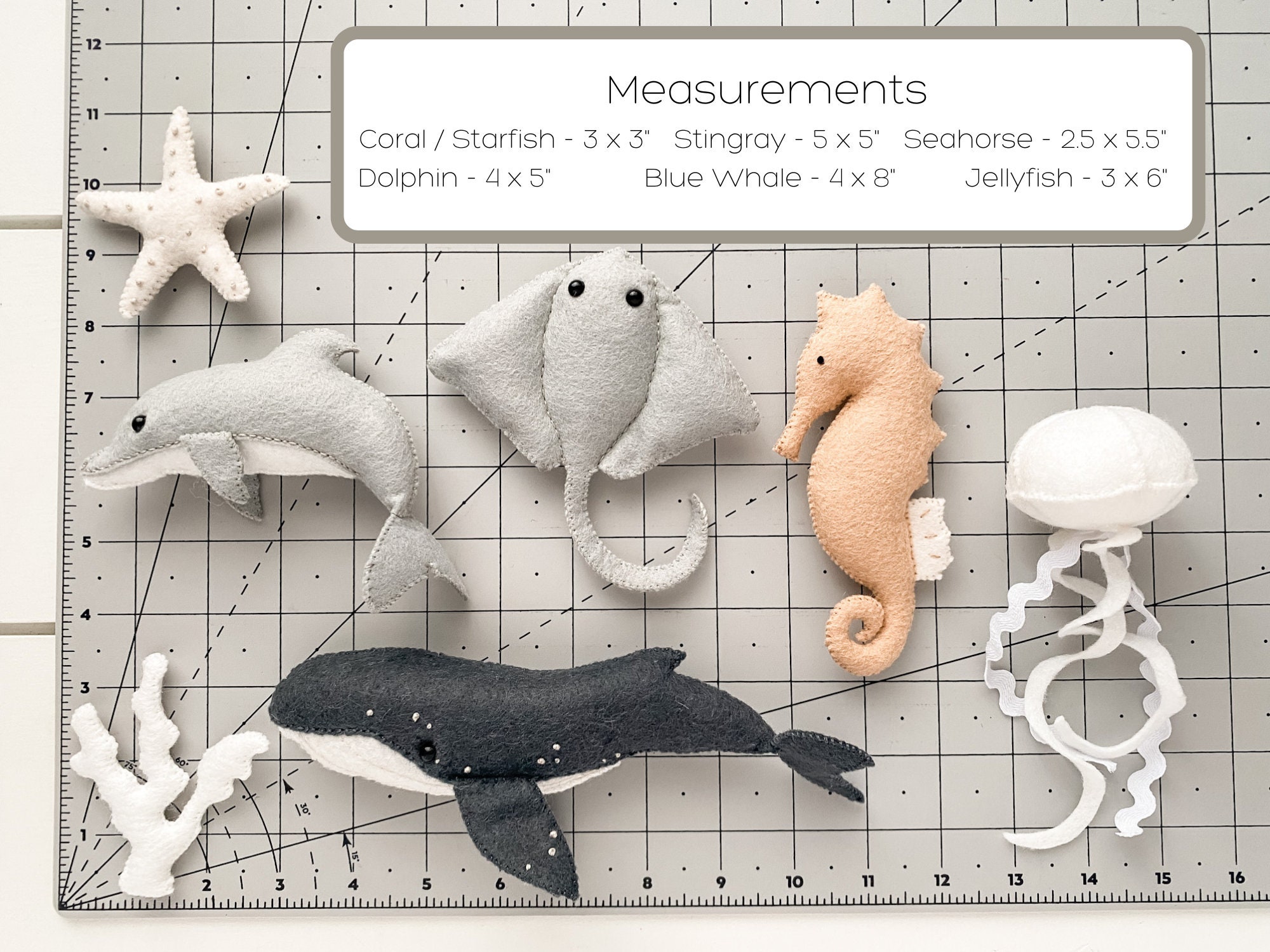 Sea Animals Baby Mobile Pattern | Ocean Mobile | PDF Download | Sea ...