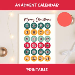 Printable Advent Calendar for Children - Christmas Activities, Advent ...