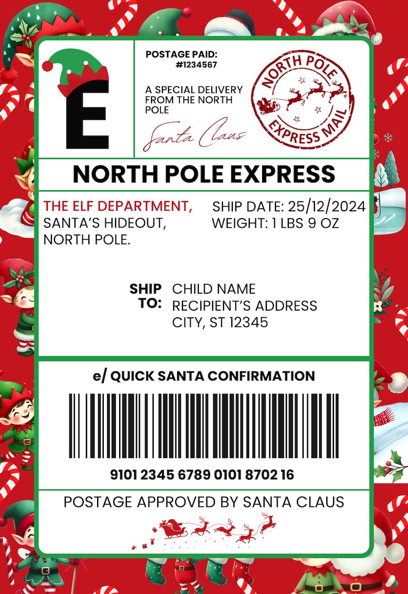 Elf Arrival Letter & Advent Calendar: Christmas Tradition (printable ...