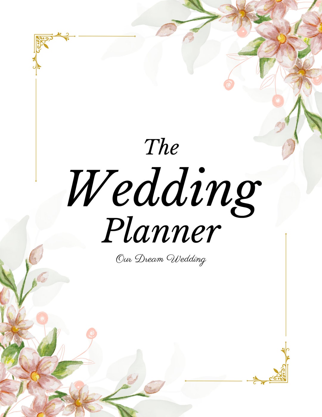Customizable Wedding Planner Binder: Canva Template (printable) - Etsy
