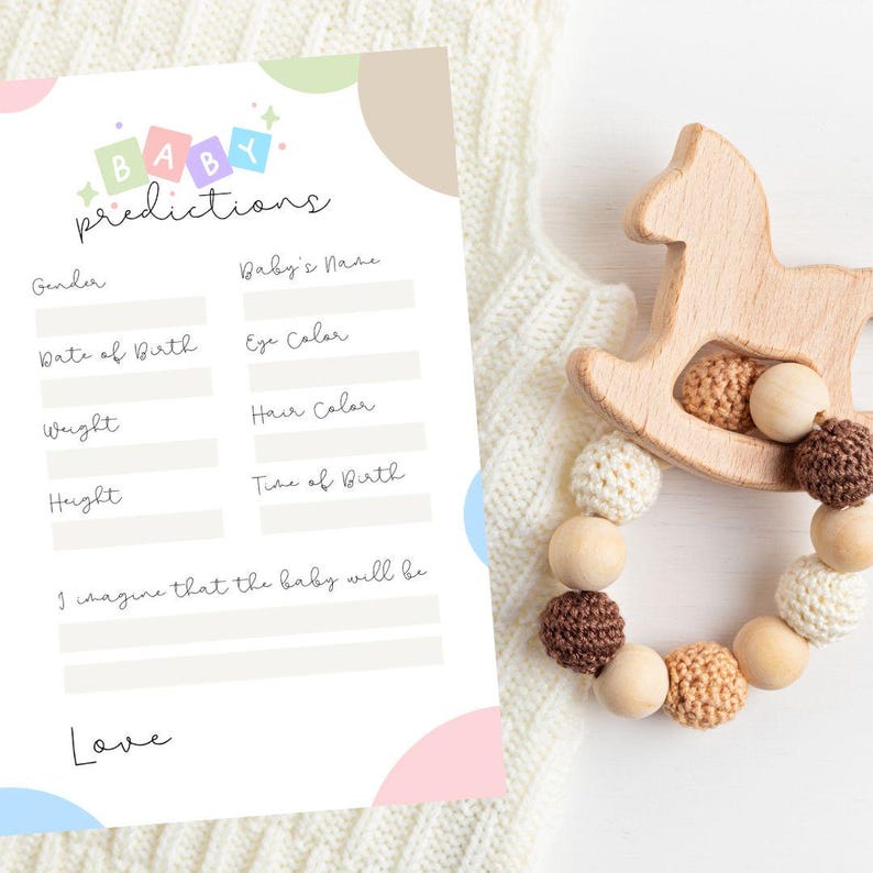 Editable Baby Shower Games Canva, Gender Prediction Game for Baby ...