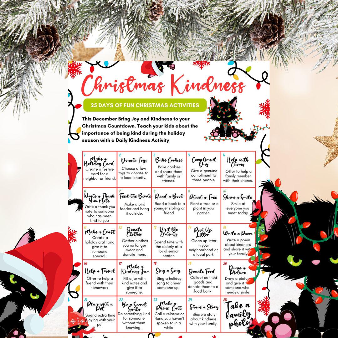 Acts of Kindness Advent Calendar for Kids - Printable Christmas ...