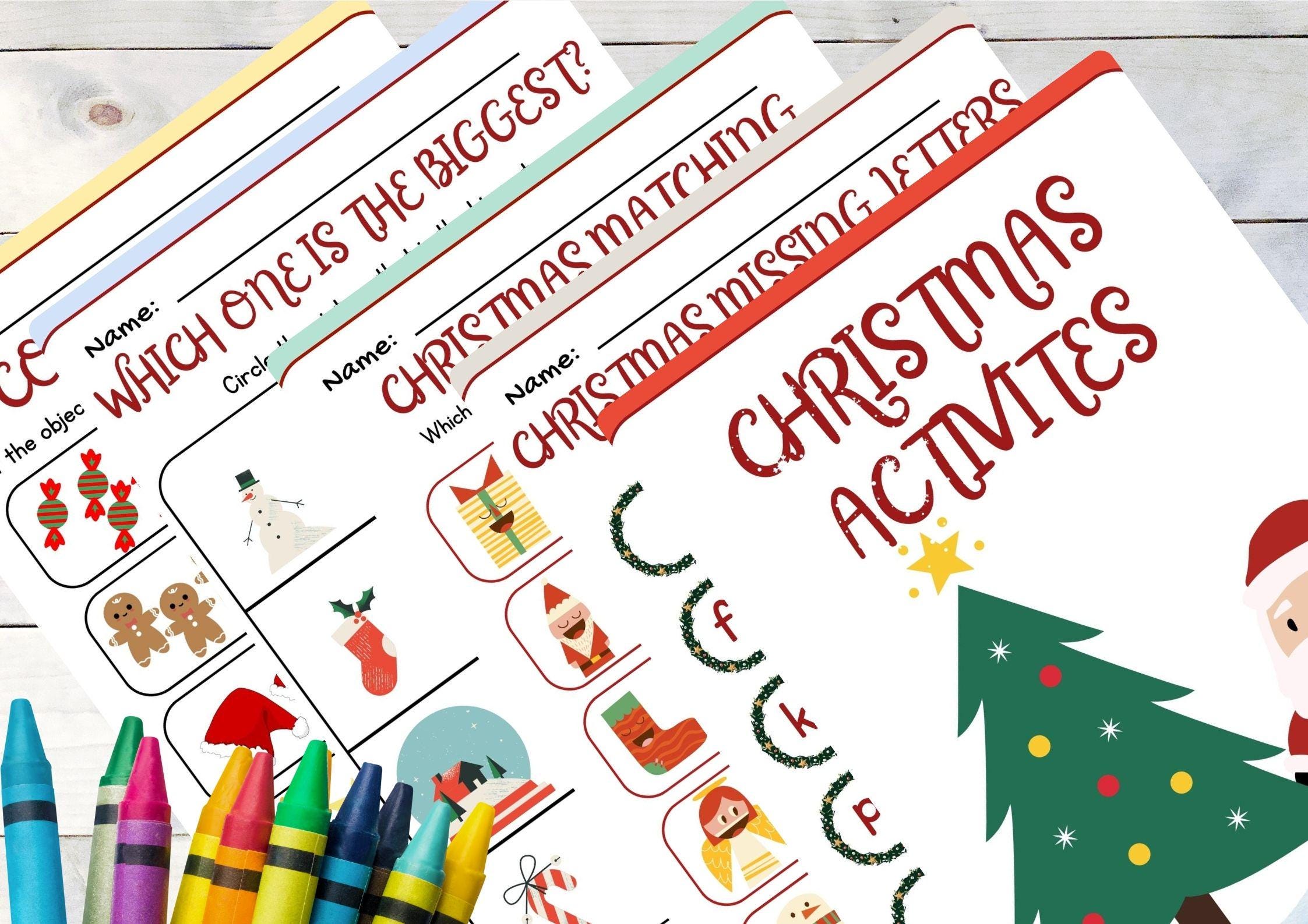 Christmas Winter Puzzle Book for Kids - Printable Activities - Fun ...