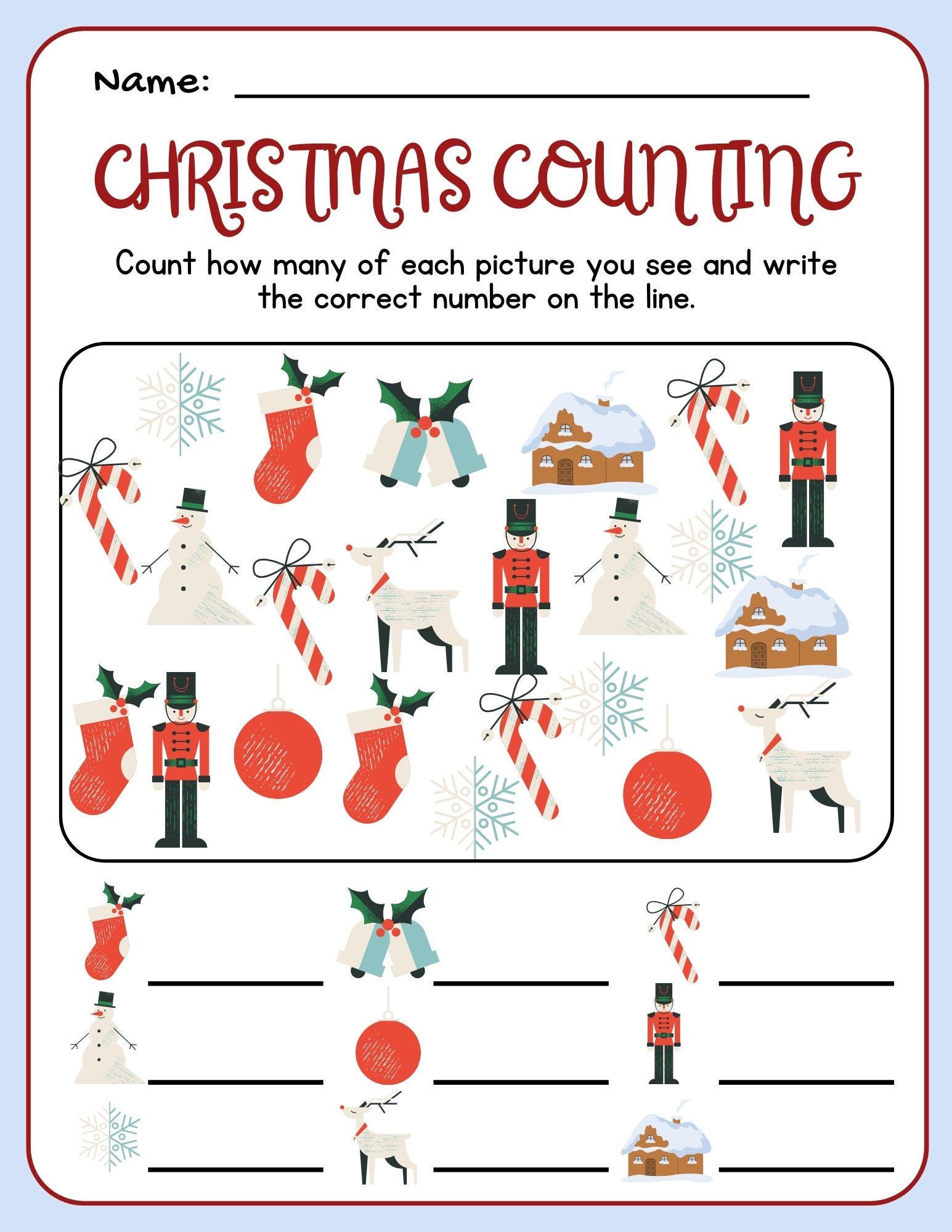 Christmas Winter Puzzle Book for Kids - Printable Activities - Fun ...