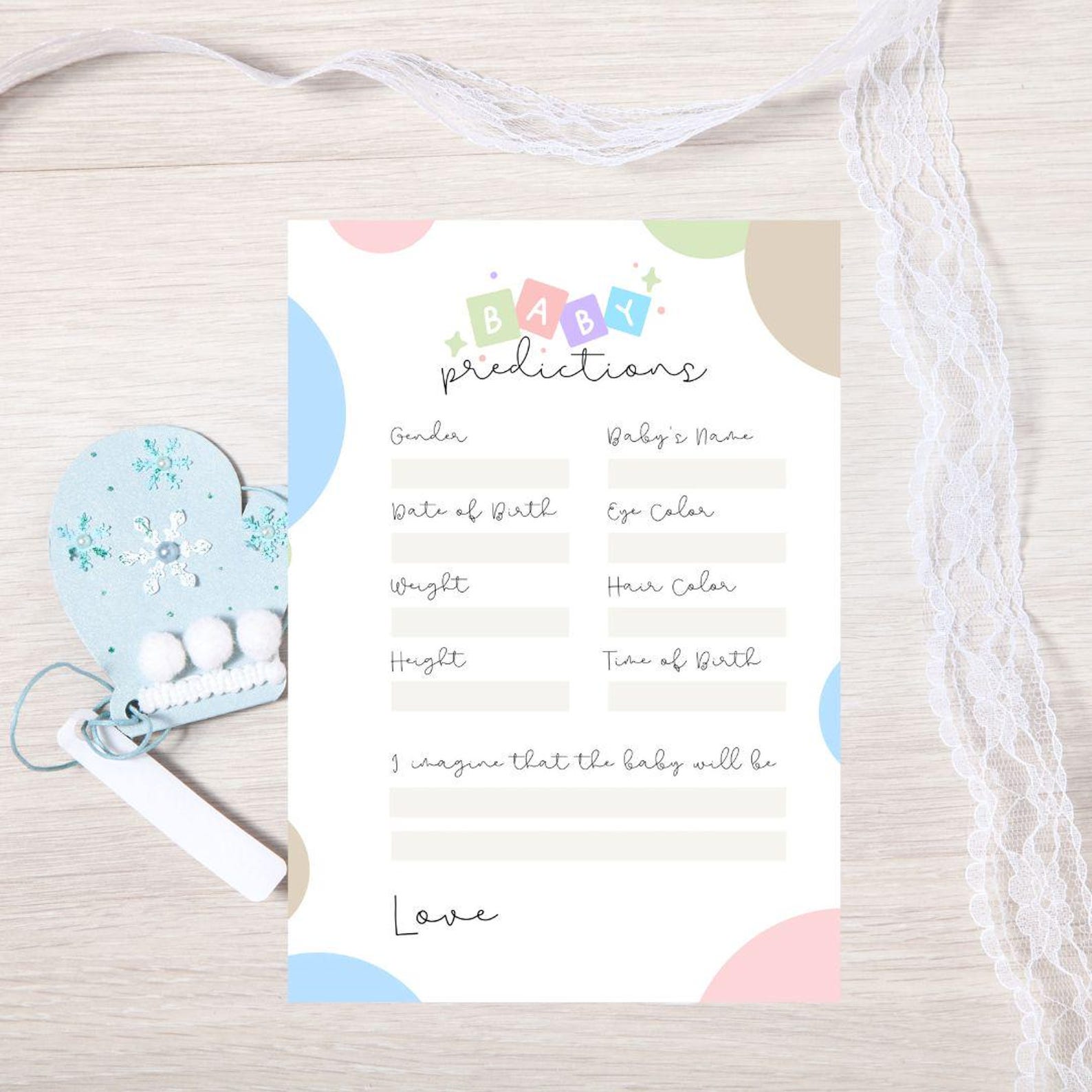 Editable Baby Shower Games Canva, Gender Prediction Game for Baby ...