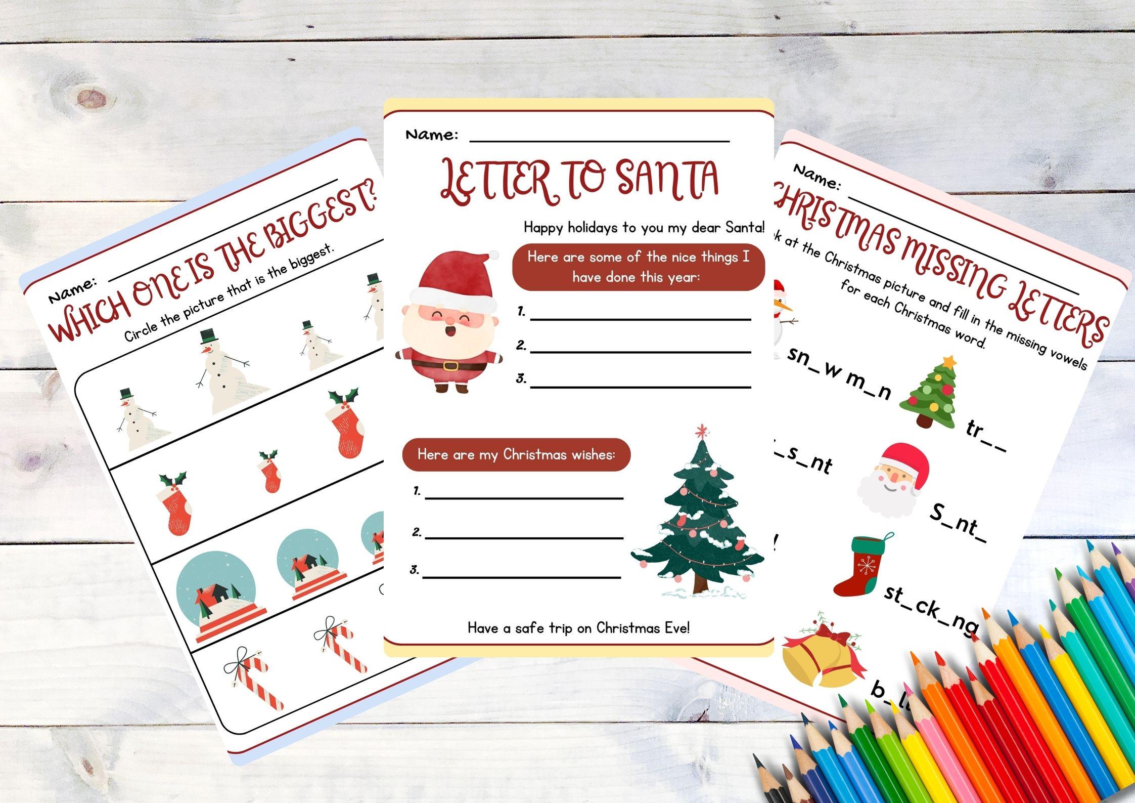 Christmas Winter Puzzle Book for Kids - Printable Activities - Fun ...