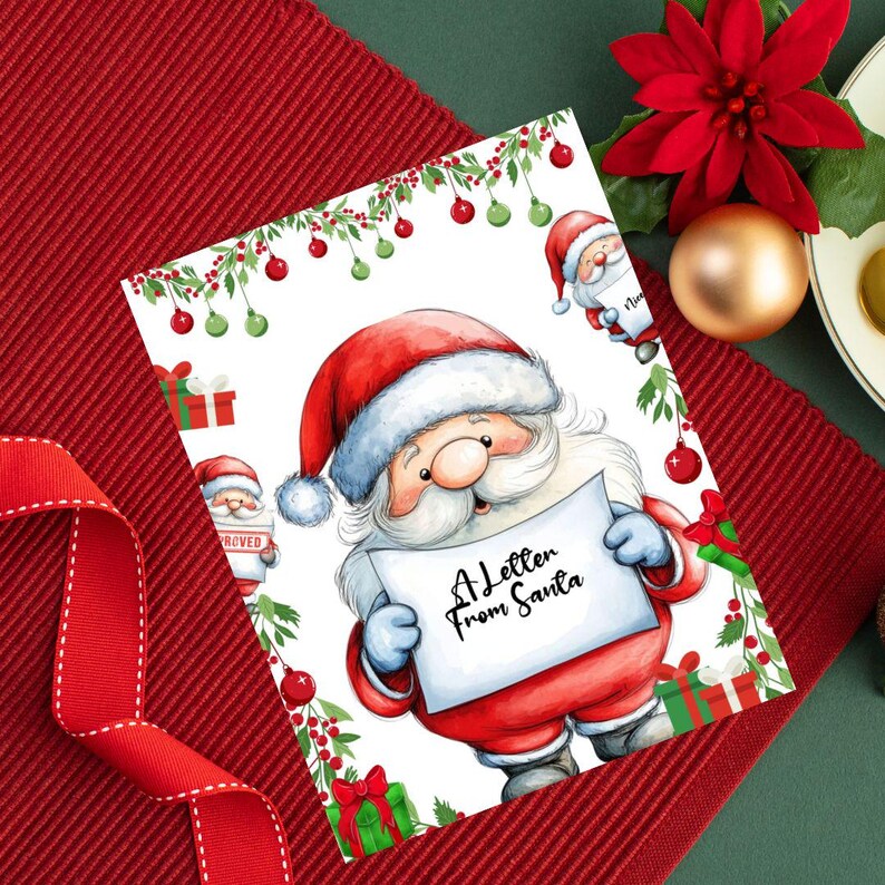 Letter From Santa Customizable - Editable Template for Kids - Instant ...