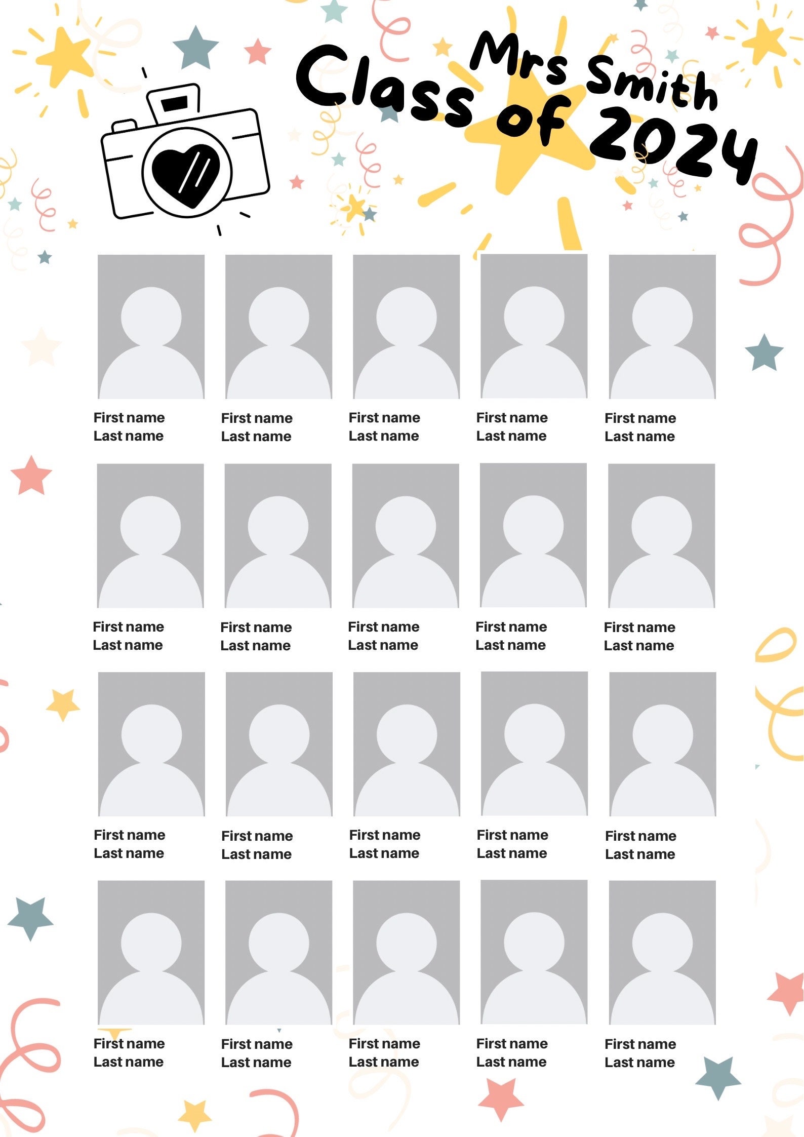 Photo Canva Template Photo Gift Canva Template gift for Teachers End of ...