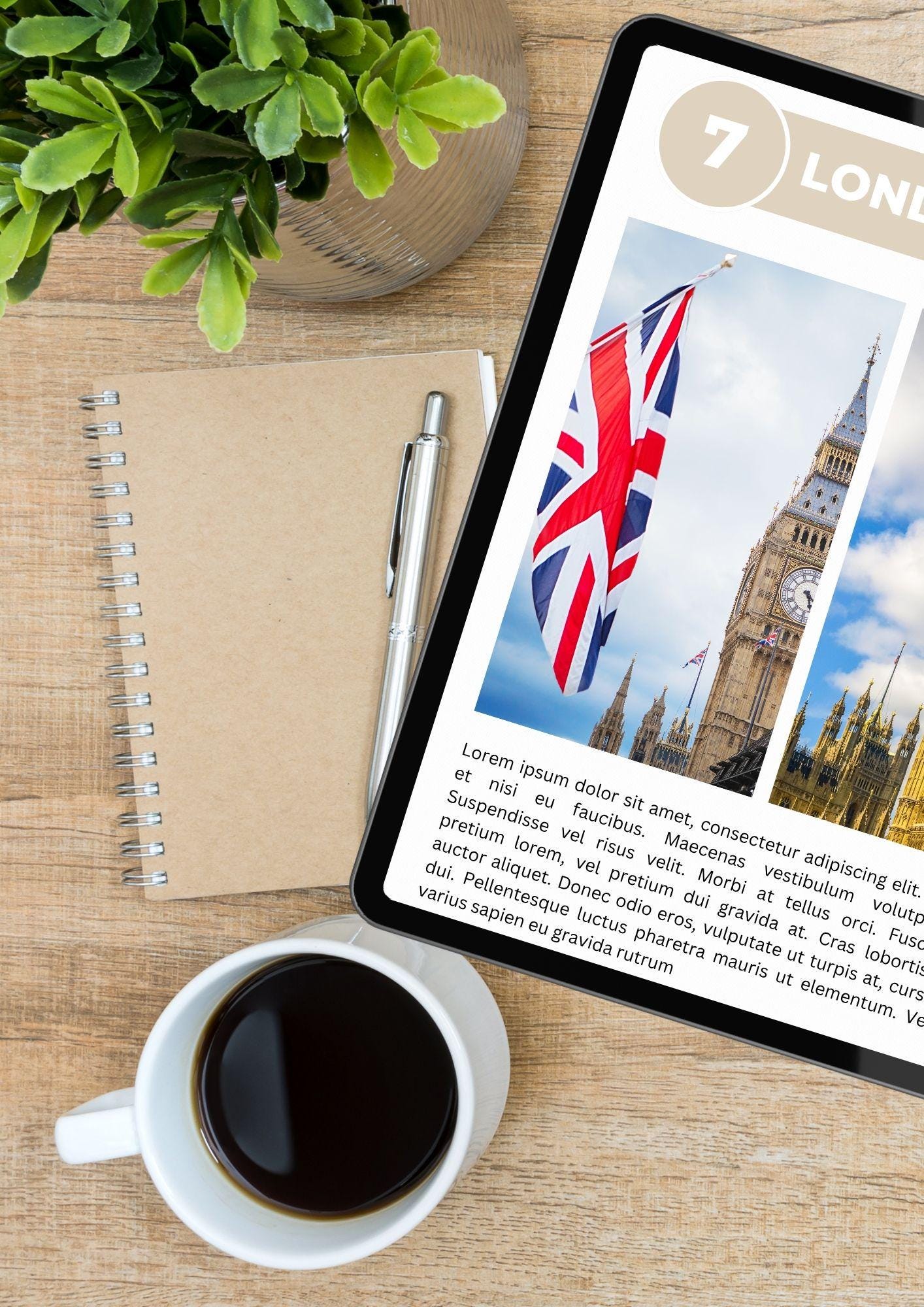 Travel Itinerary Ebook Template Editable in Canva. Trip Brochure Lead ...