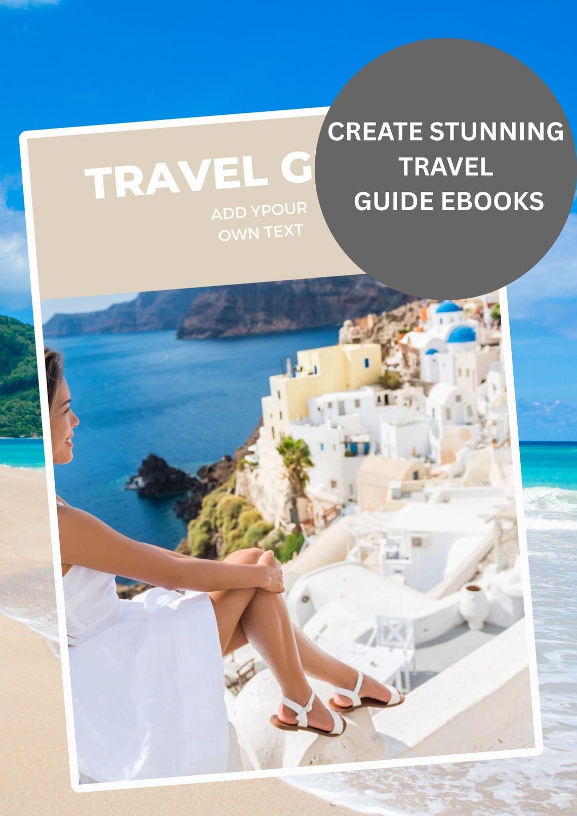 Travel Itinerary Ebook Template Editable in Canva. Trip Brochure Lead ...