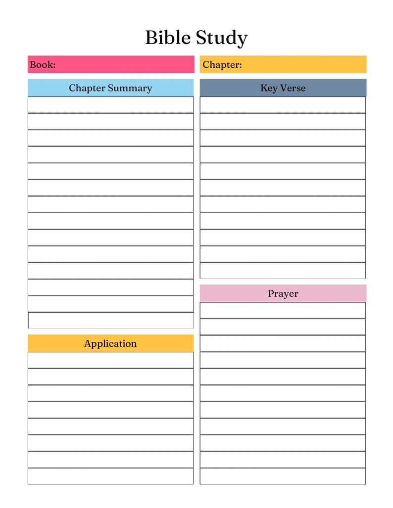 Kids Bible Study Devotional Journal | Printable Prayer Journal Kit for ...