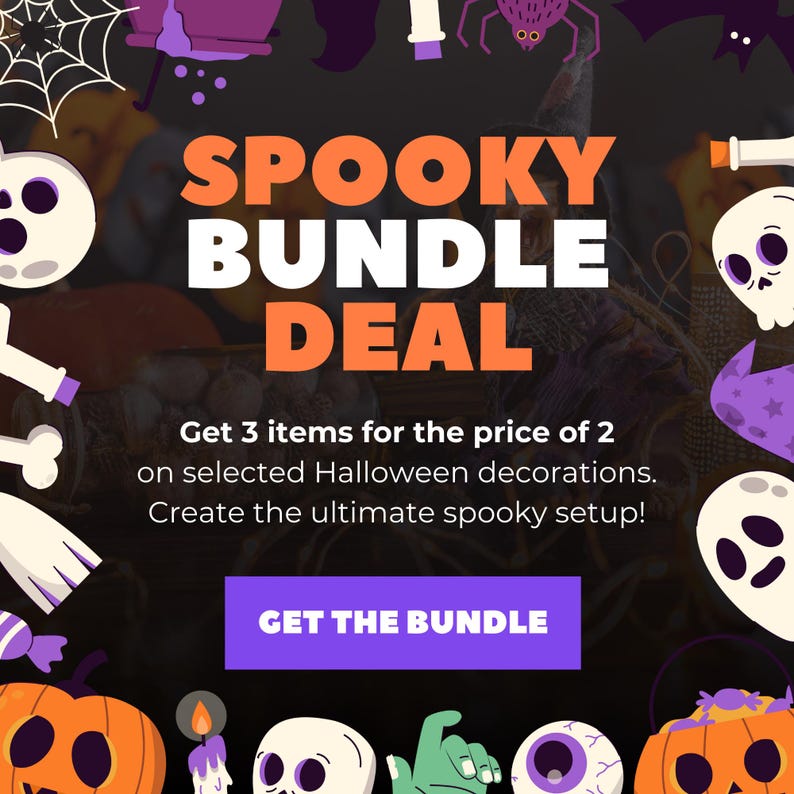 Halloween Social Media Bundle, 20 Spooky Templates for Engaging Posts ...