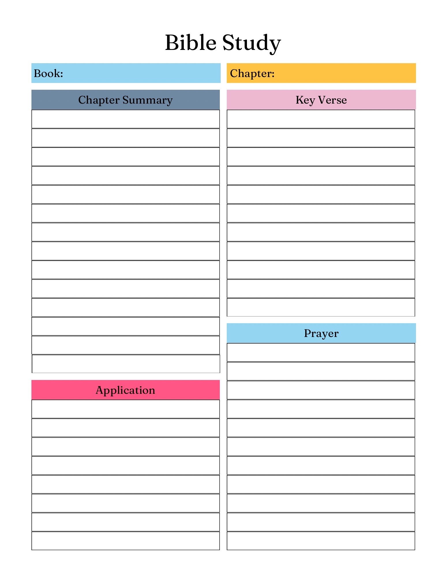 Kids Bible Study Devotional Journal | Printable Prayer Journal Kit for ...