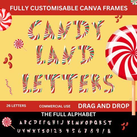 Candyland Font - Sweet Alphabet Clipart - Dripping Frosting Letters ...