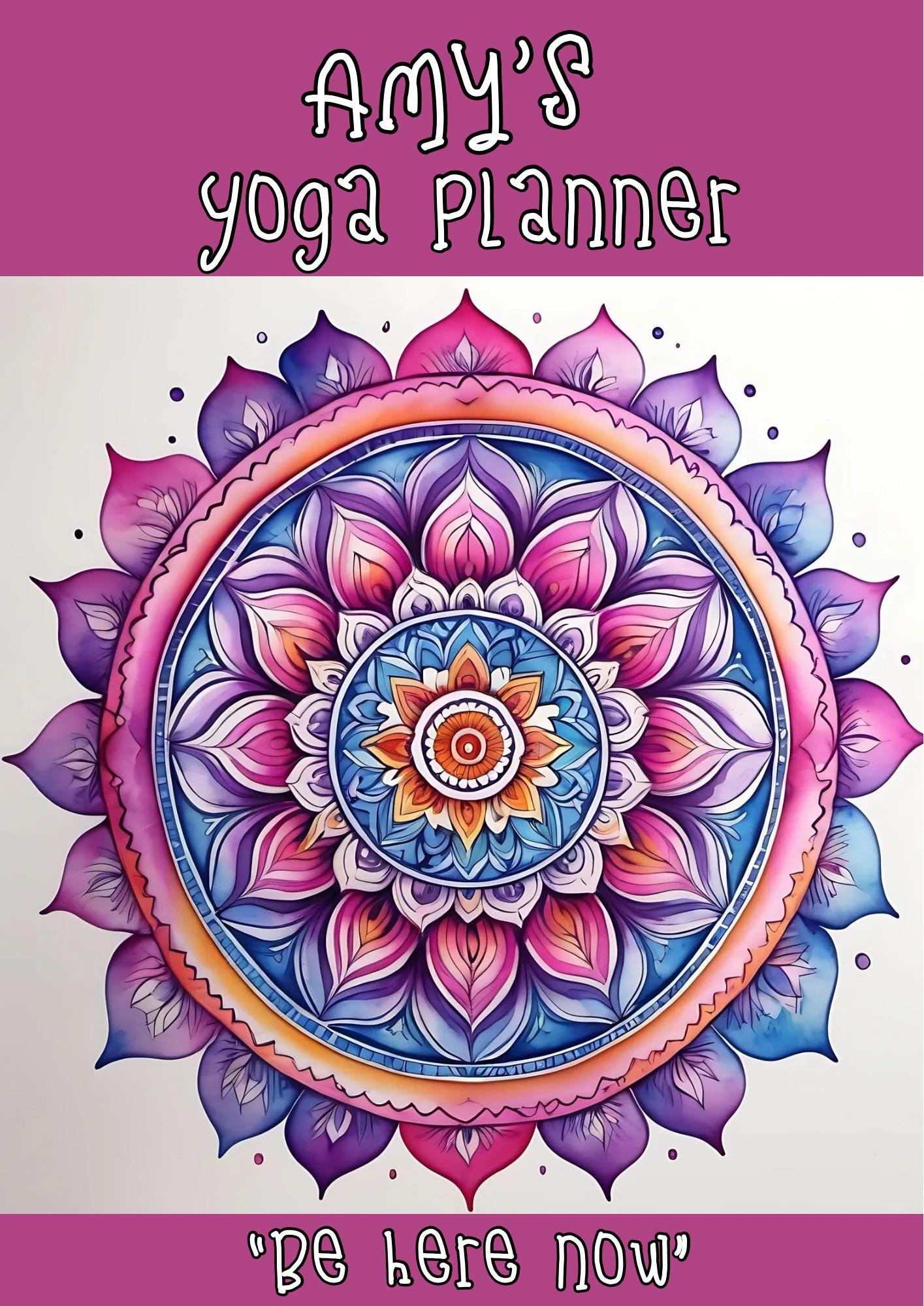 Yoga Sequence Planner, Printable Yoga Journal, Canva Template for ...