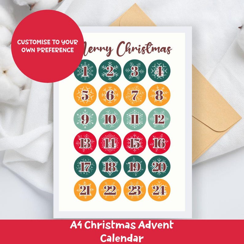 Printable Advent Calendar for Children - Christmas Activities, Advent ...