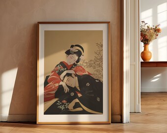 Edo Period Japanese Shunga Painting - Etsy