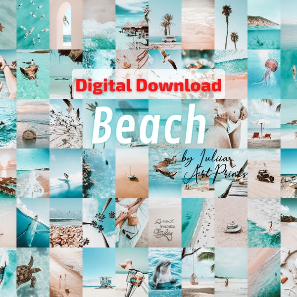 Beach Photo Collage - Etsy