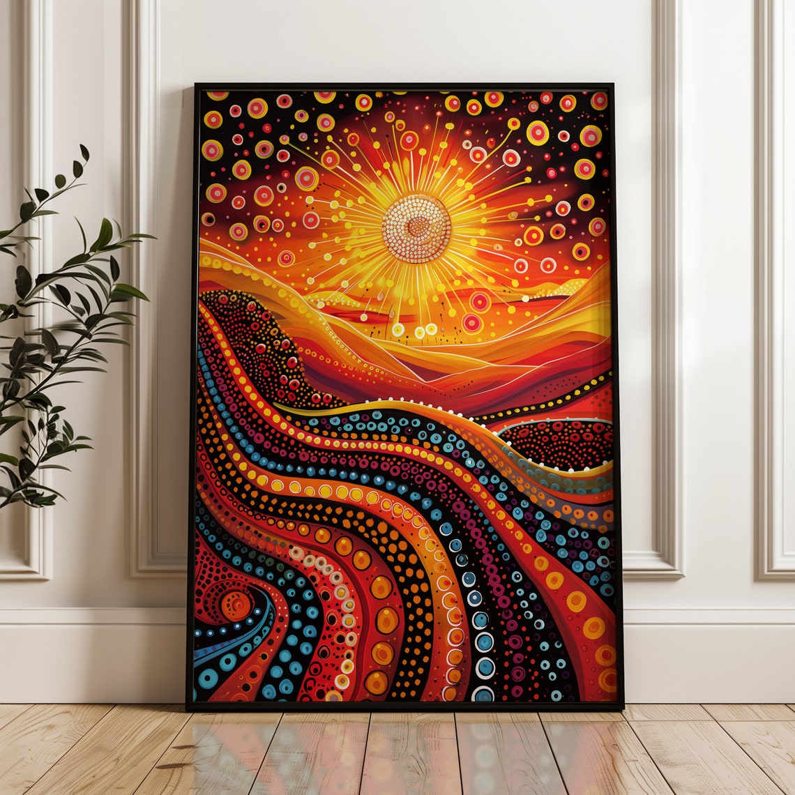 Australian Dreamtime Aboriginal Poster Affordable Indigenous Night Sky ...