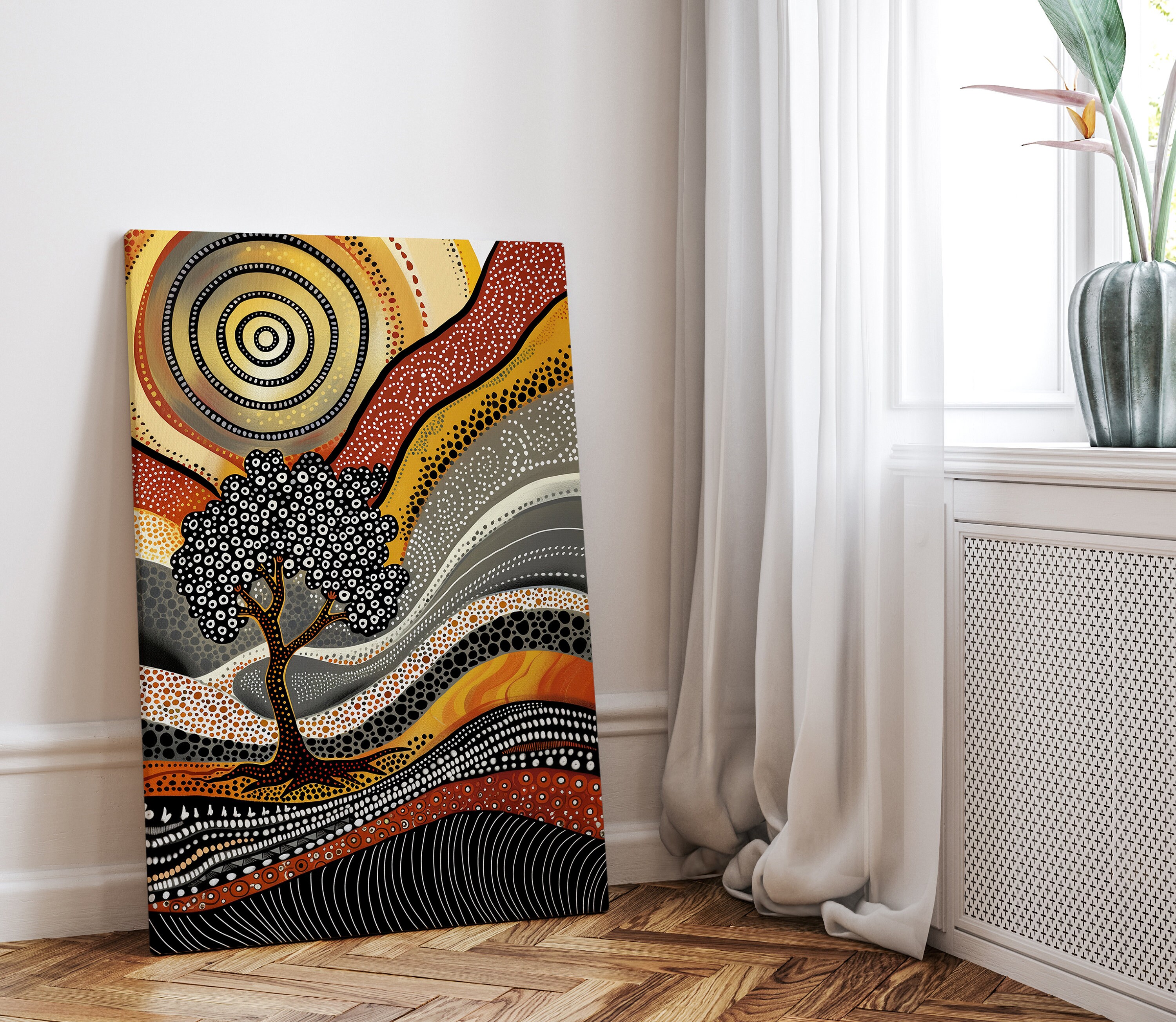 Aboriginal Dreamtime Canvas Art Indigenous Australian Painting With ...