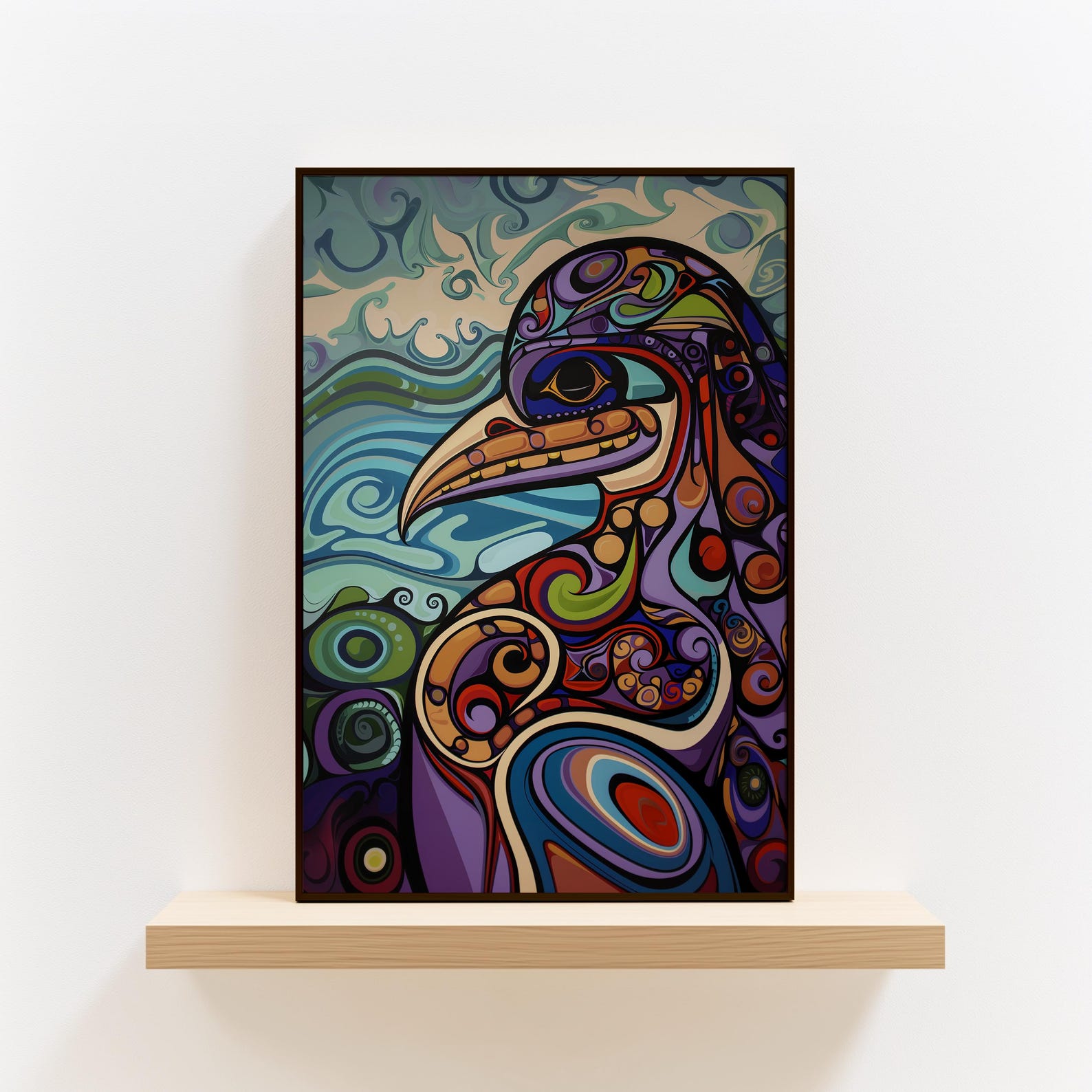 Aboriginal Eagle Art Print: First Nations Inspired, Contemporary ...