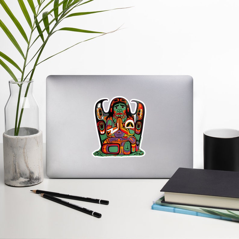 Art Sticker, Canadian Aboriginal Design Vinyl Decal, Laptop or Car ...