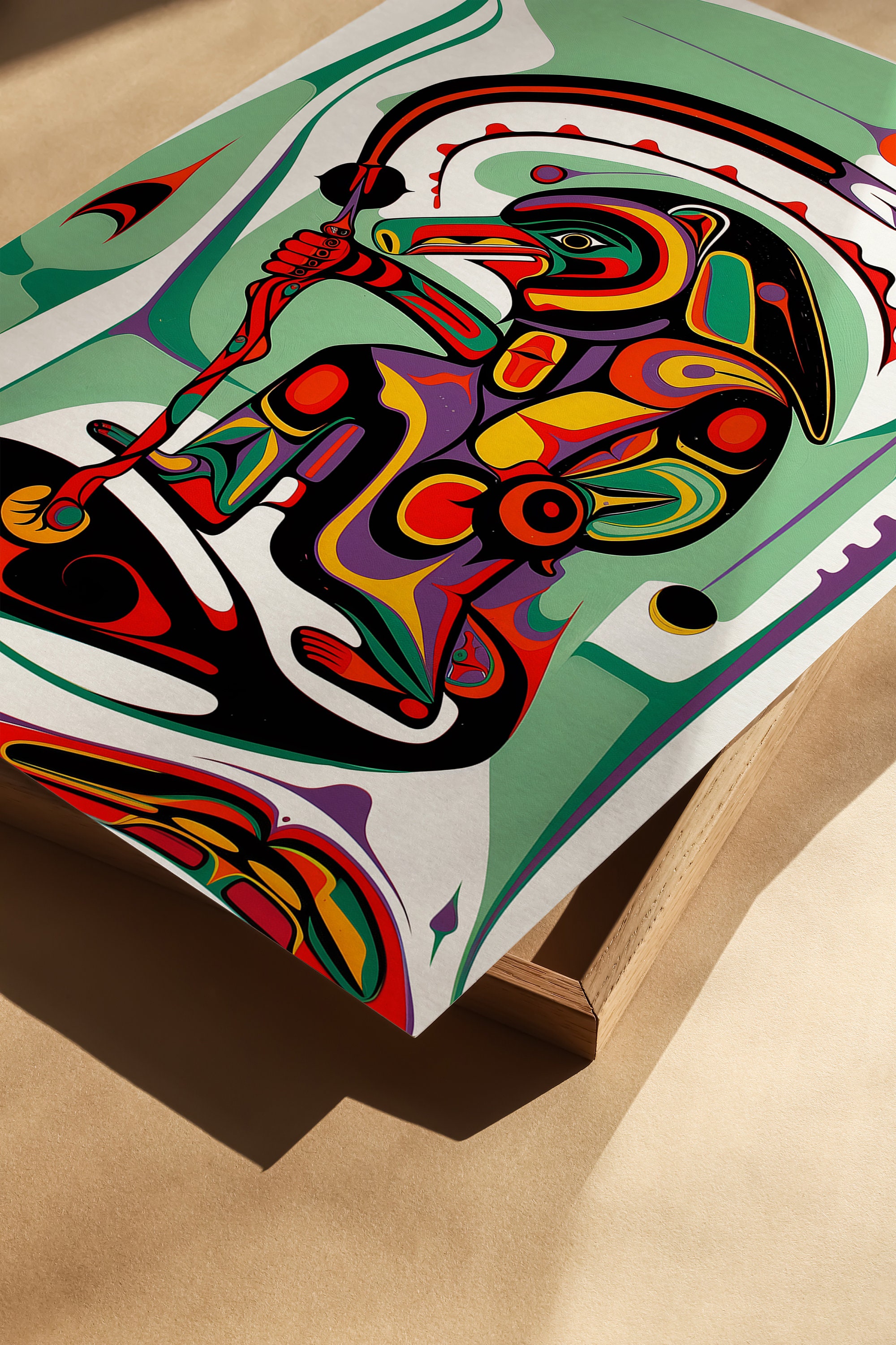 Indigenous Wall Art Canada Poster Vibrant Canadian Aboriginal Artwork ...