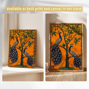 Beautiful Madhubani Style Artwork for Contemporary Wall Art, Vibrant ...